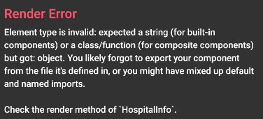 Javascript Element Type Is Invalid Expected A String For Built In Components Or A Class