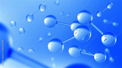 Hydrogen Background Water Molecules H2 Molecular Structure Hydrogen