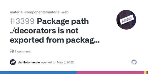 Package Path Decorators Is Not Exported From Package Node Modules Lit Issue