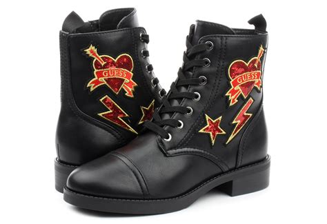 Guess Bocanci Biela F8bie Lea10 Blk Office Shoes Romania