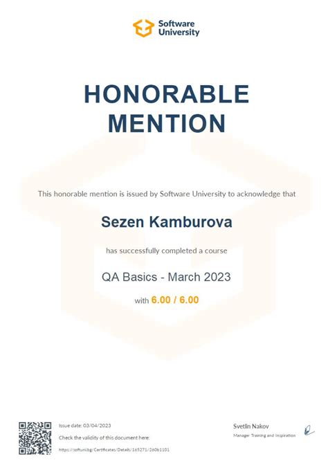 Sezen Kamburova On Linkedin Softuni Qa Qaengineering