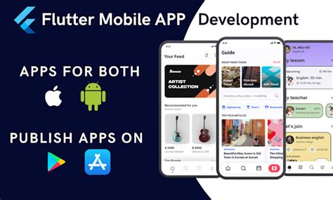 Do Mobile App Development For Both Ios And Android Using Flutter By