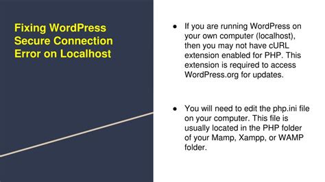 Ppt How To Fix Secure Connection Error In Wordpress Powerpoint Presentation Id 7908826