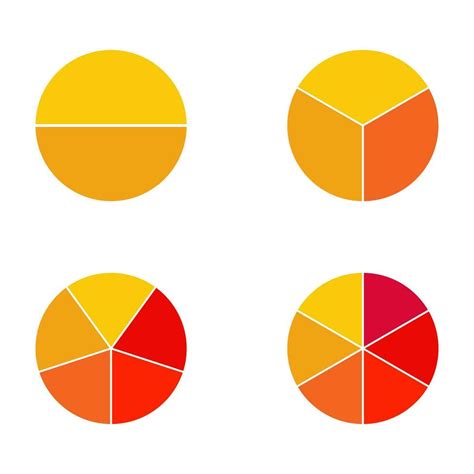 Segmented Circles Vector Isolated On White Background Vector Art At Vecteezy