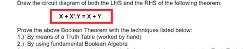 Solved Draw The Circuit Diagram Of Both The Lhs And The Rhs