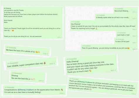 Dheeraj S Kulkarni On Linkedin Gratitude Classrepresentative Cr