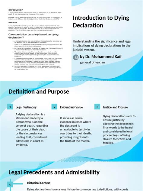 Dying Declaration Pdf Evidence Law Hearsay