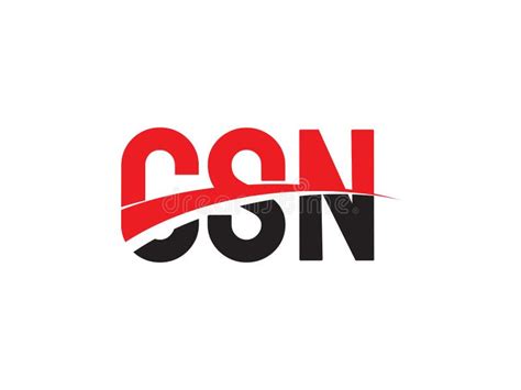 Csn Letter Initial Logo Design Vector Illustration Stock Vector