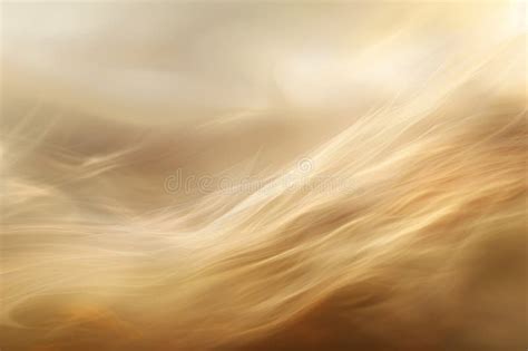 Abstract Soft Golden Background Smooth Elegant Flowing Curved Lines Wavy Movement Luxury