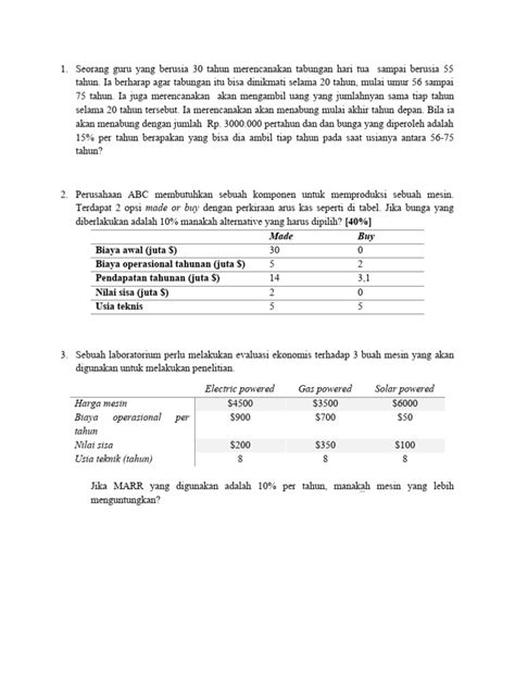 Assignment 6 Comparing Alternatives Pdf