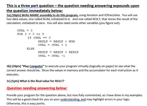 Solved This Is A Three Part Question The Question Needing