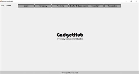 GitHub Geethdev GadgetsHub Inventory Management System An Inventory Management System