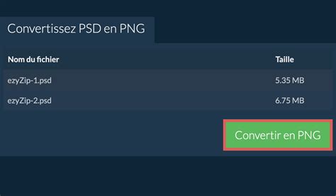 Convertissez Psd En Png En Ligne Rapide Ezyzip