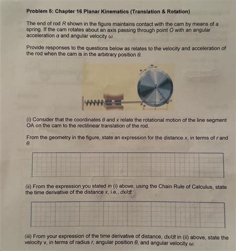 solved problem 5 chapter 16 planar kinematics translation