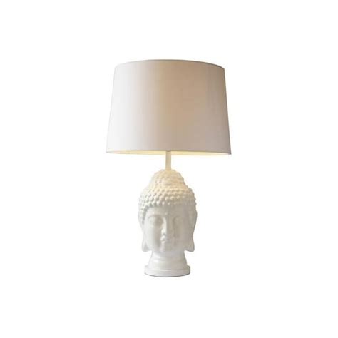 Dar Lighting Ser Serenity Gloss White Table Lamp With Faux Silk