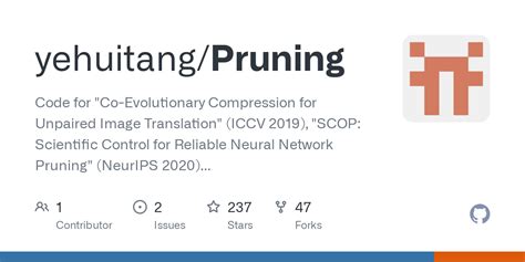 Github Yehuitangpruning Code For Co Evolutionary Compression For