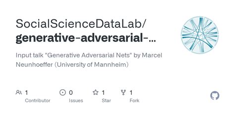Github Socialsciencedatalabgenerative Adversarial Nets Input Talk Generative Adversarial