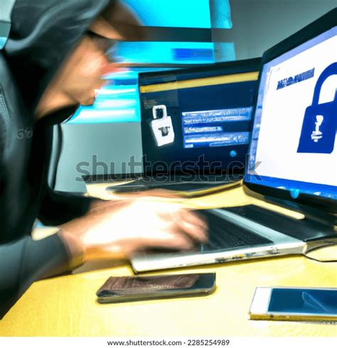 Motion Blur Photo Hacker Hacking Mobile AI Generated Image Shutterstock