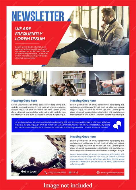 Premium Psd Newsletter Template Layout Design For Web And Email Fully Psd Editable