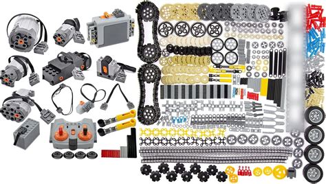 Seemey 32pcs Power Function Kit And 844pcs Pins Gears Axles Set Bundle