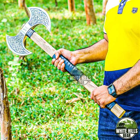 Medieval Double Headed Axe Viking Double Bit Axe Two Handled Axe T For Men