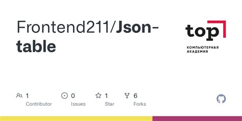 Github Frontend211json Table