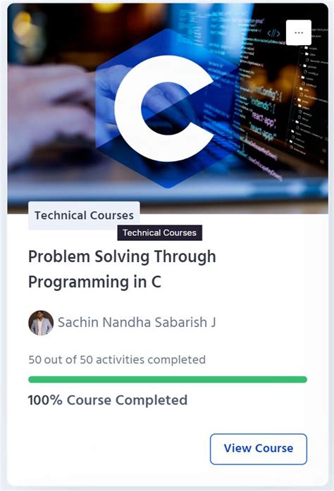 Excited To Share That I Have Successfully Completed The Course Problem