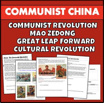 Communist China Revolution Mao Zedong Great Leap Forward And More