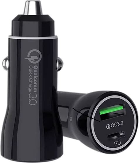 Autolader Usb A Usb C Auto Oplader Usb Usb C Autolader Poorten