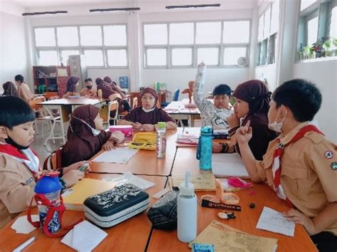 Implementasi Bekerja Sama Dalam Kelompok Dengan Membuat Pictorial Mind