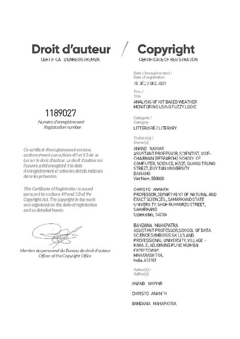 Pdf Analysis Of Iot Based Weather Monitoring Using Fuzzy Logic