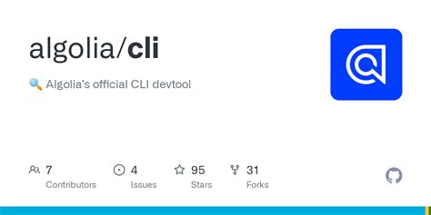 Github Algoliacli 🔍 Algolias Official Cli Devtool