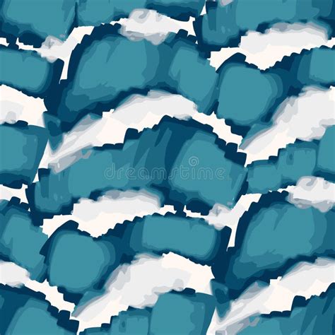 Seamless Pattern With A Simple Abstract Drawing Vector Stock