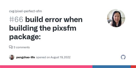 build error when building the pixsfm package · issue 66 · cvg pixel