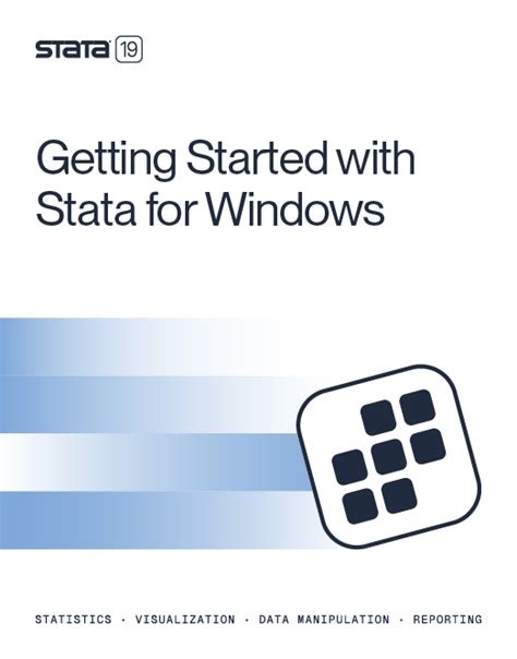 Stata Bookstore Getting Started With Stata For Windows Release