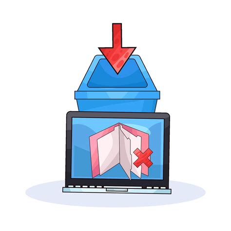 Delete Folders To Free Up Space Vector Art At Vecteezy