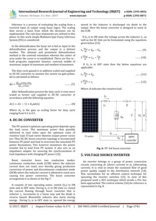 Modeling Of Hysteresis Current Control Technique For Three Phase PV Based VSI Using MATLAB