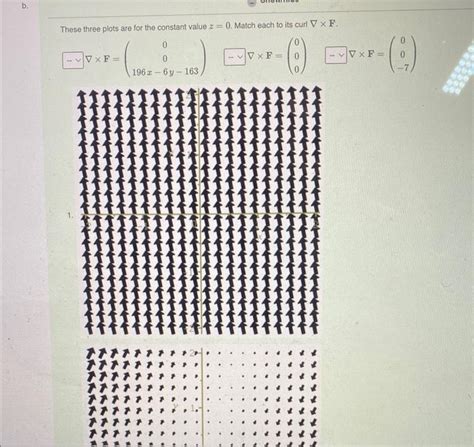 Solved Each Of The Six Plots Below Is Of A Vector Field F