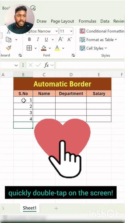 🔥 Auto Apply Borders In Excel With This Magic Trick 🚀 Excel Tips