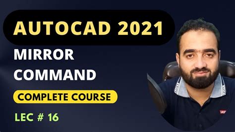 autocad tutorial for civil engineers mirror command in autocad youtube