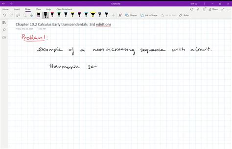 solved give an example of a nonincreasing sequence with a limit