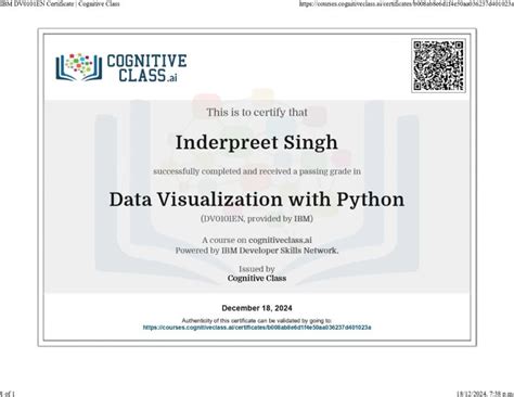 Inderpreet Singh On Linkedin Datascience Datavisualization Python Ibm Continuouslearning