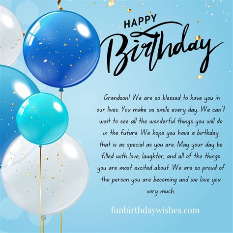 50 Beautiful Birthday Wishes For Grandson Images Happy Birthday Wishes