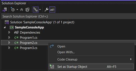 Change Startup Object Visual Studio Marketplace