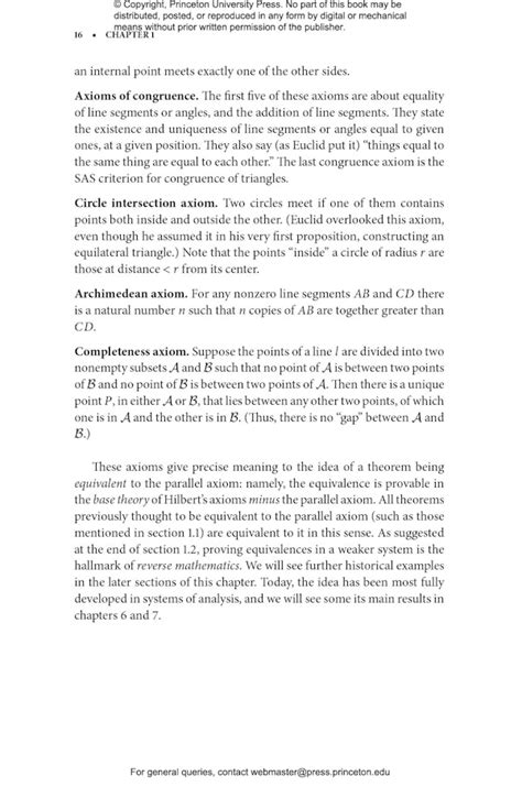 Reverse Mathematics Princeton University Press