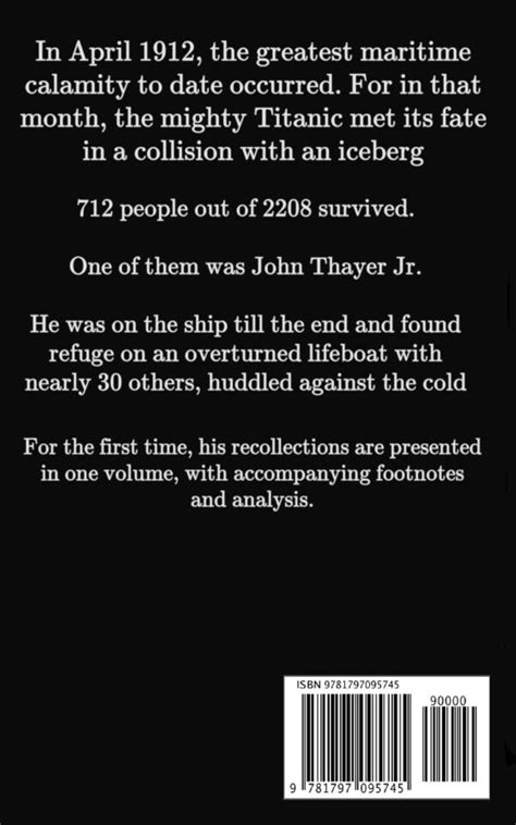 Titanic The John B Jack Thayer Chronicles