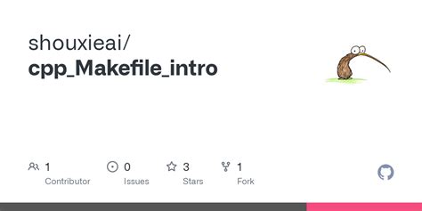 Github Shouxieai Cpp Makefile Intro