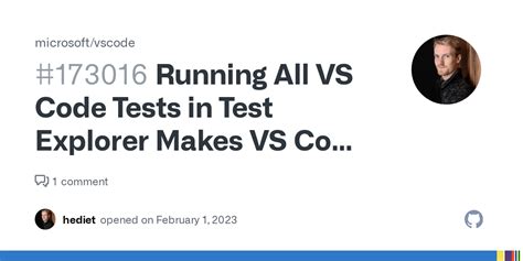 running all vs code tests in test explorer makes vs code slow · issue