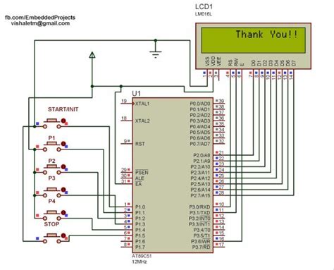 Digital Alarm Clock Schematic Using Pic Microcontoller