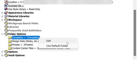 File New Does Not Use The Customized Standard Templates In Inventor